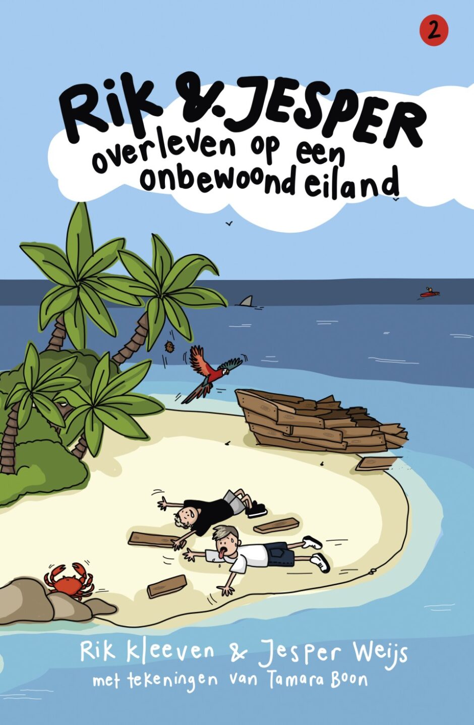 Rik en Jesper overleven op een onbewoond eiland - Kosmos Uitgevers